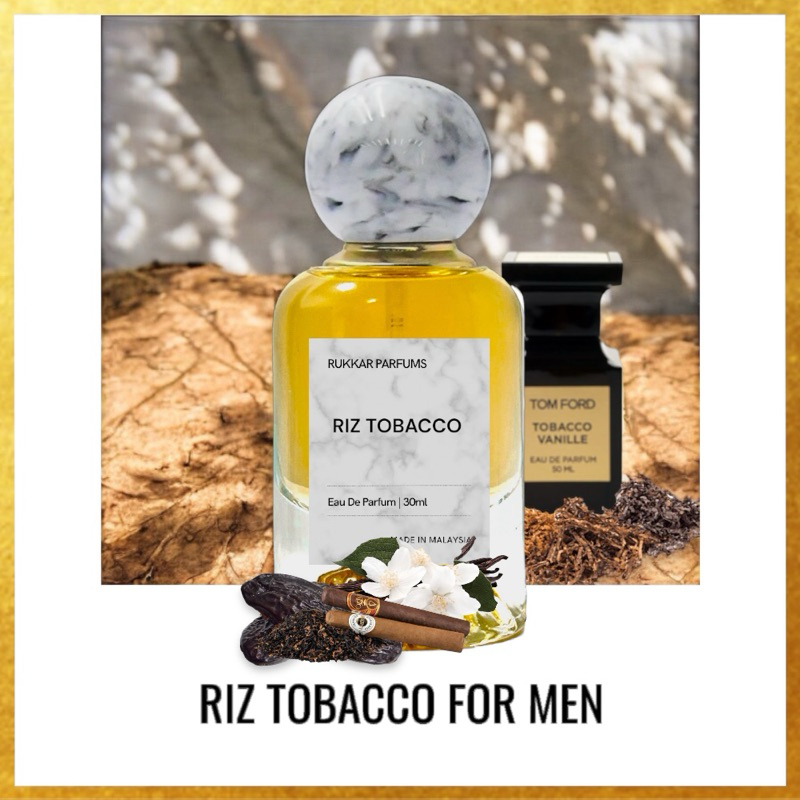 Rukkar Perfume RIZ TOBACCO – Perfume Lelaki, Aroma Maskulin, Mewah dan ...