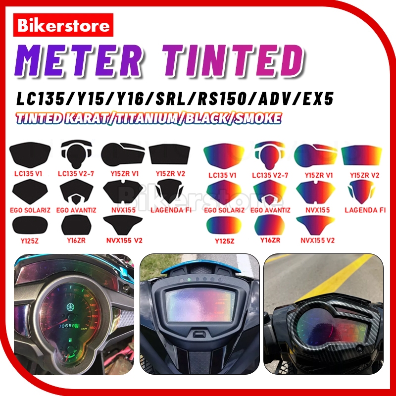 LC135 FI V8 Y16ZR Tinted Meter LC FI V8 Yamaha Smoke Black Tinted Karat ...
