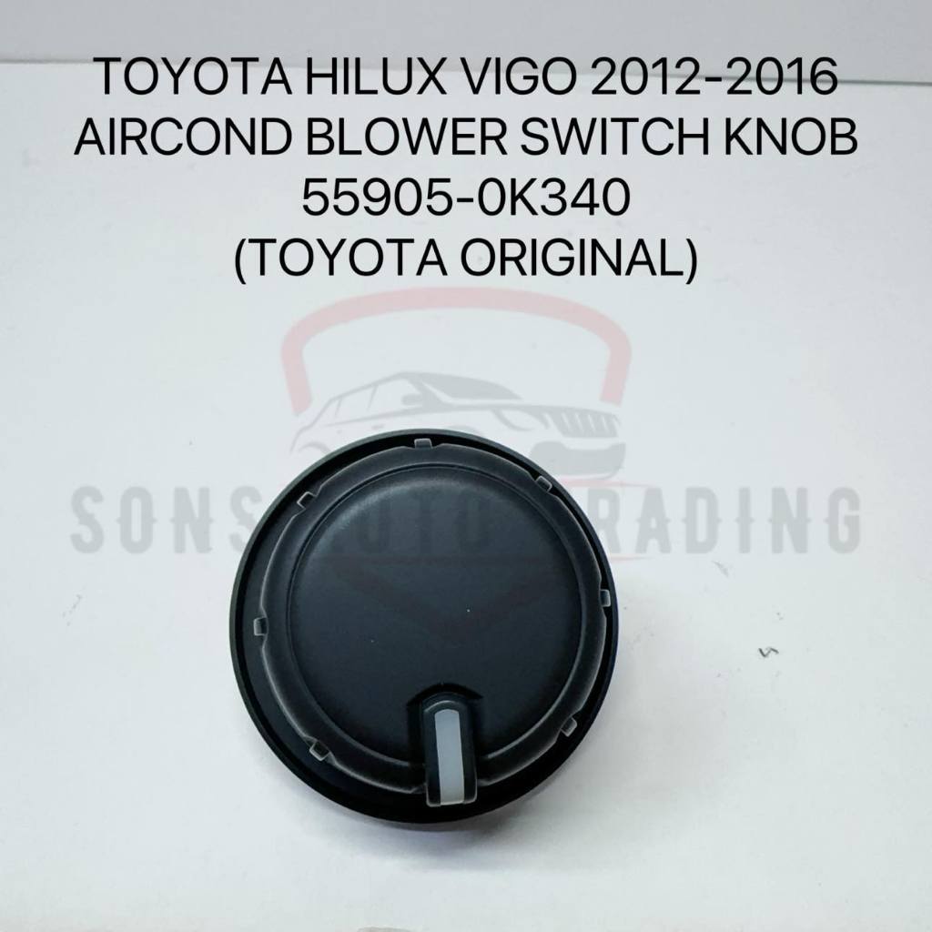 TOYOTA HILUX VIGO 2012-2016 AIRCOND BLOWER SWITCH KNOB (TOYOTA ORIGINAL ...