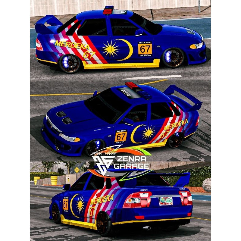 ZenraGarage CPM 1 : #NN20 WIRA LIVERY MERDEKA VER 1 LAMPU WIRA | Shopee ...