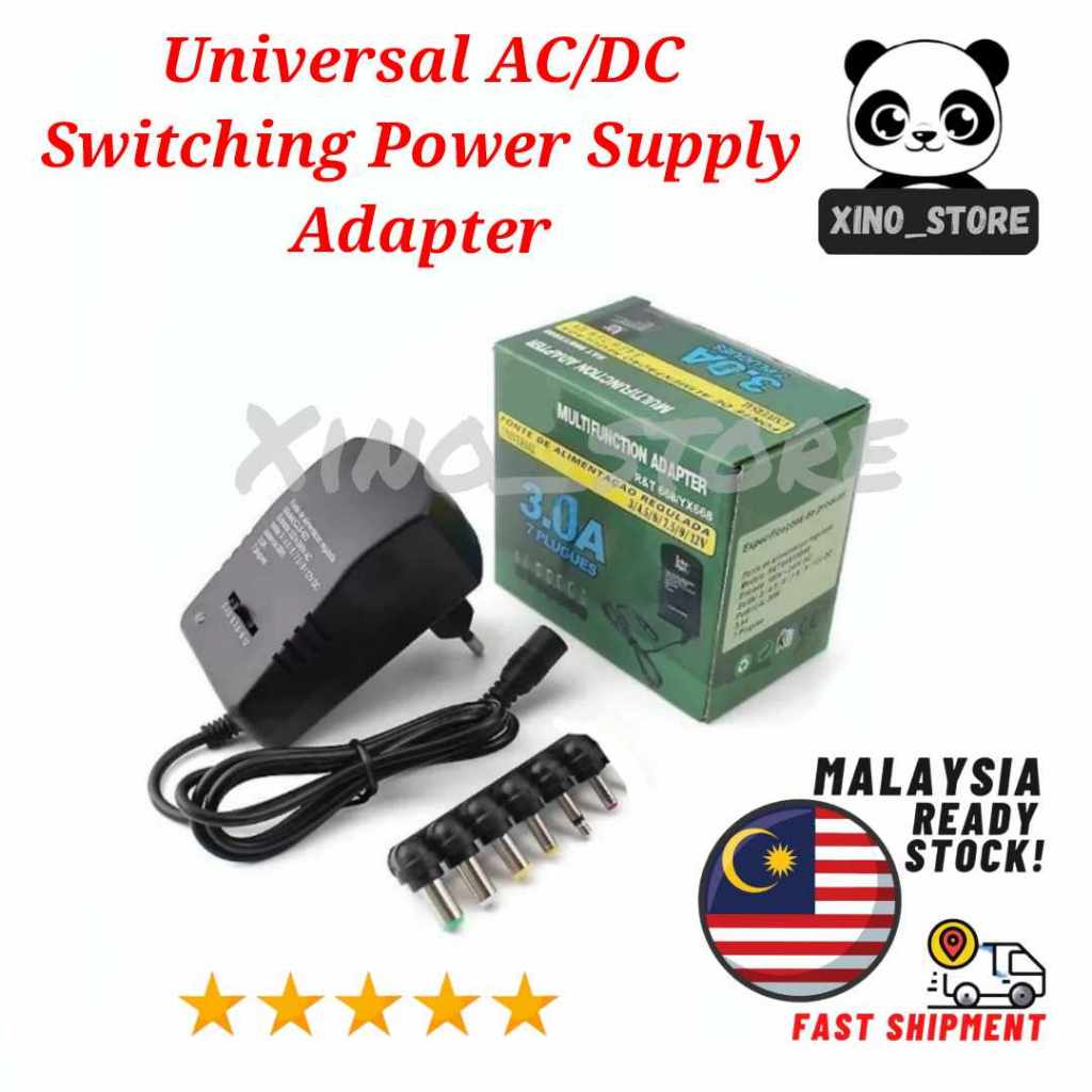 Universal Adjustable AC 240v To DC 3v-12v 3Amp Adapter Universal ...