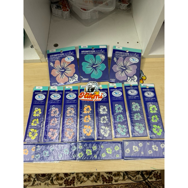 💯% Original Japan 🇯🇵 Sticker Bunga Raya Glow In The Dark Pantul Cahaya ...