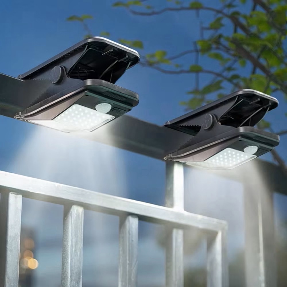 New Solar Clip Light 48 LED Outdoor Courtyard Super Bright Human Body ...