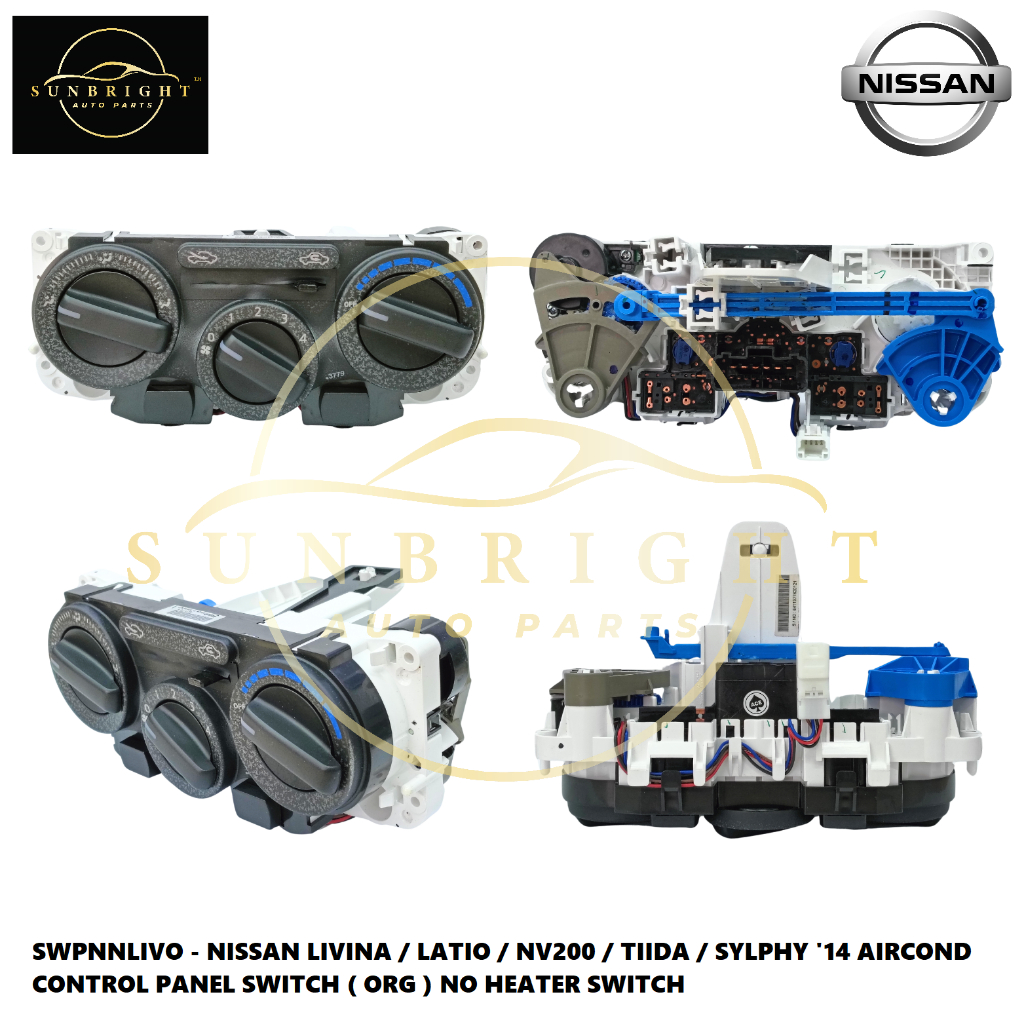 NISSAN LIVINA / LATIO / NV200 / TIIDA / SYLPHY '14 AIRCOND CONTROL ...