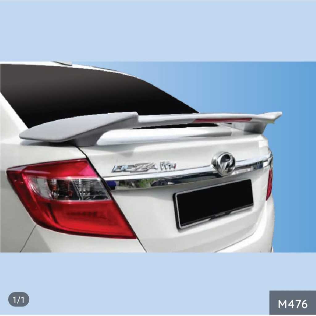 Perodua Bezza 2016-2024 TRD V3 Spoiler With LED ABS With Paint | Shopee ...