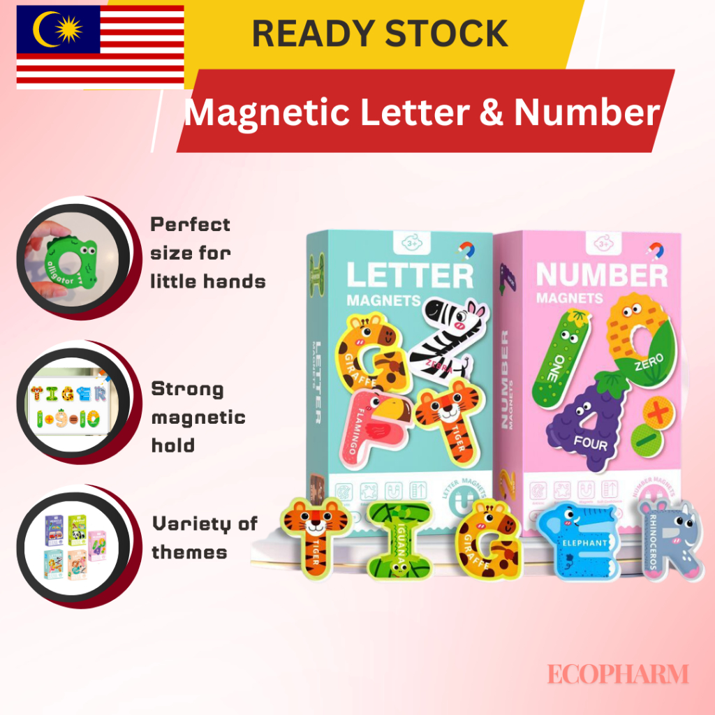 Magnetic Alphabets and Numbers Fridge Magnet Abc Magnetic for kid ...