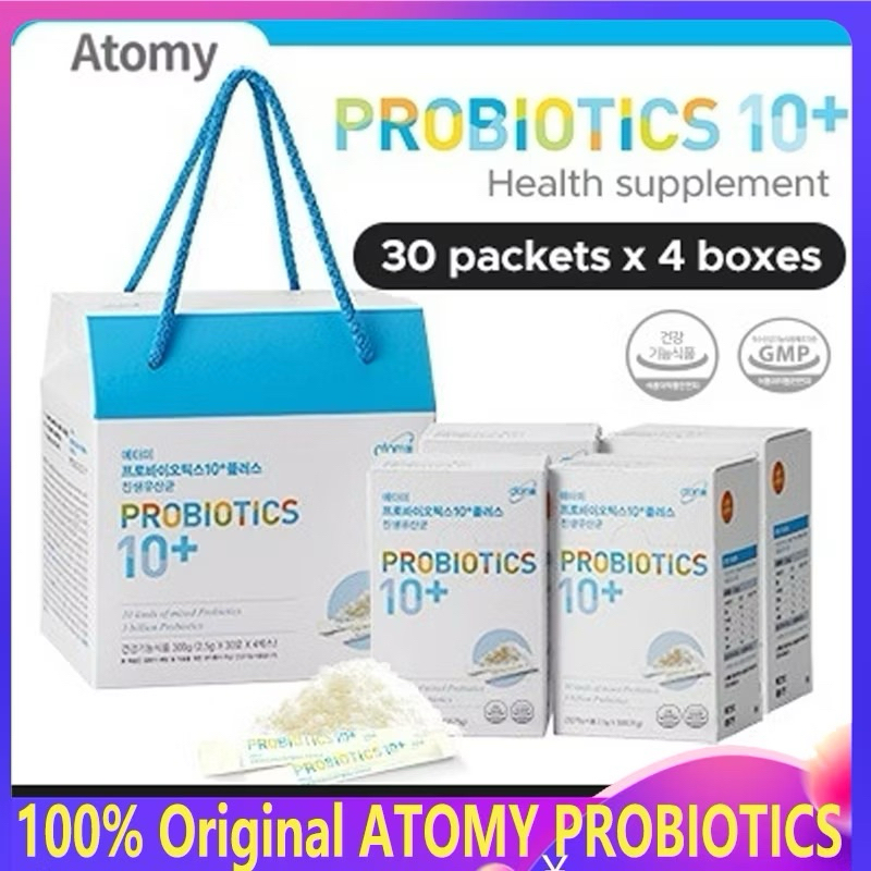 Probiotics 10+ Plus Korea 益生菌 (30 packets ×1 small box) x4 Ready Stock ...