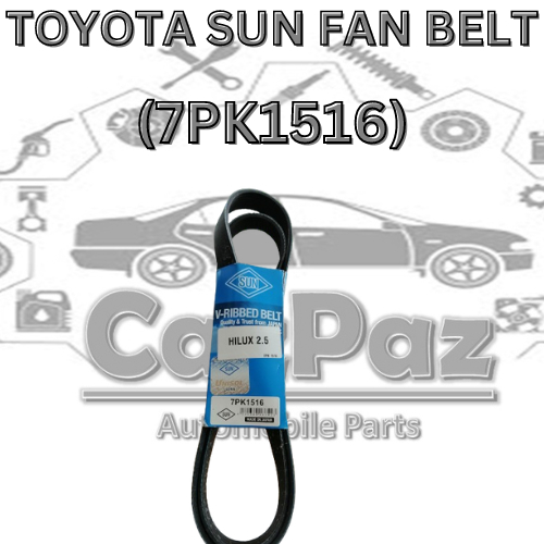 SUN FAN BELT (7PK1516) TOYOTA HILUX VIGO KUN25 2.5, KUN26 2.5, TOYOTA ...