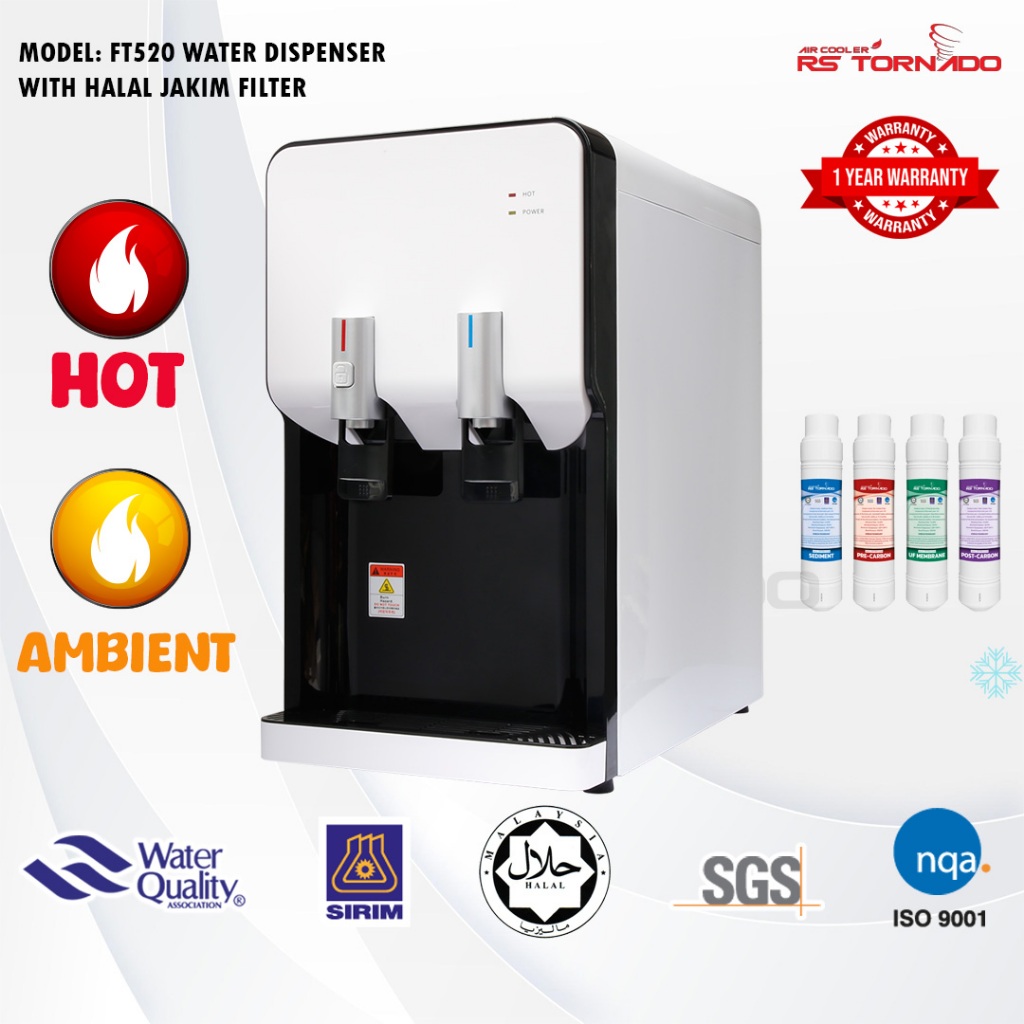 (JAKIM HALAL )MODEL 520 HOT + WARM HALAL PIPELINE WATER DISPENSER WITH ...