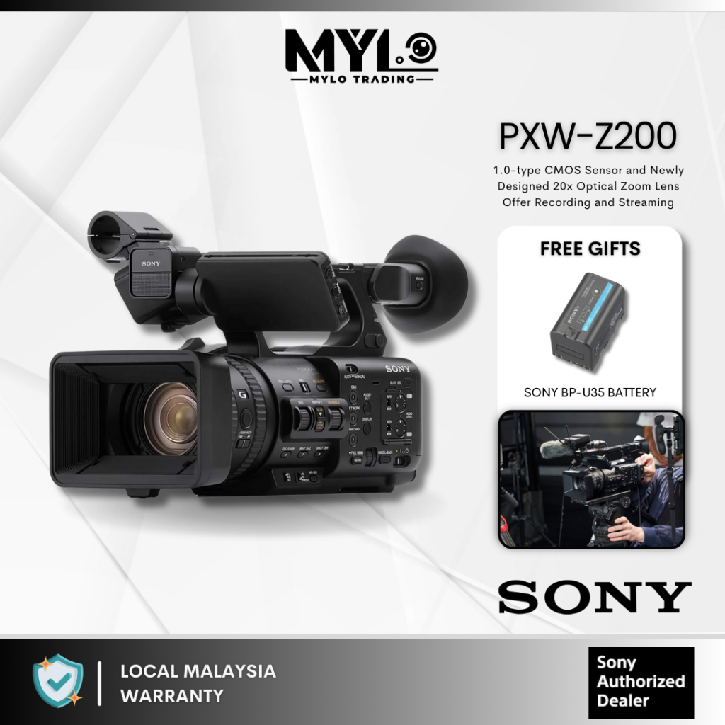 (READY STOCK) - Sony Z200 | PXW-Z200 4K 1 CMOS Sensor XDCAM Camcorder ...