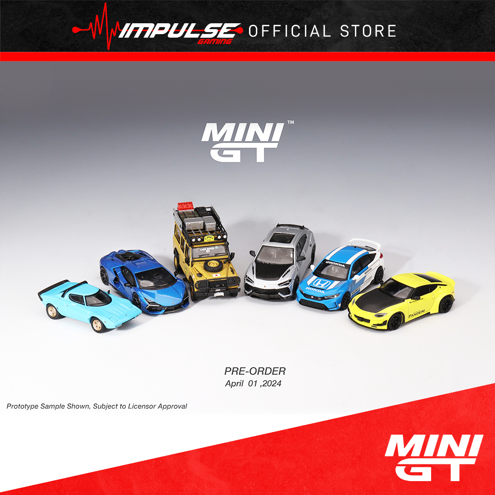 Mini GT 1:64 Lambo Revuelto / Defender 110 1989 / Lancia Stratos HF / Z ...