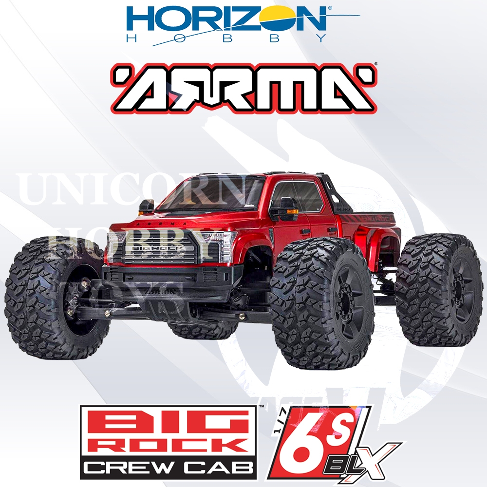 ARRMA BIG ROCK 6S BLX BRUSHLESS MONSTER TRUCK SPEKTRUM SLT3 TRANSMITTER ...