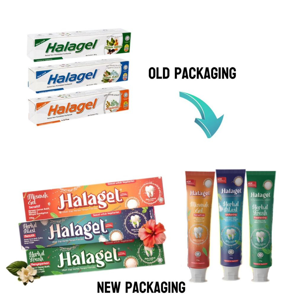 Halagel Miswakgel Toothpaste 175g (Freshening / Whitening / Sensitive ...