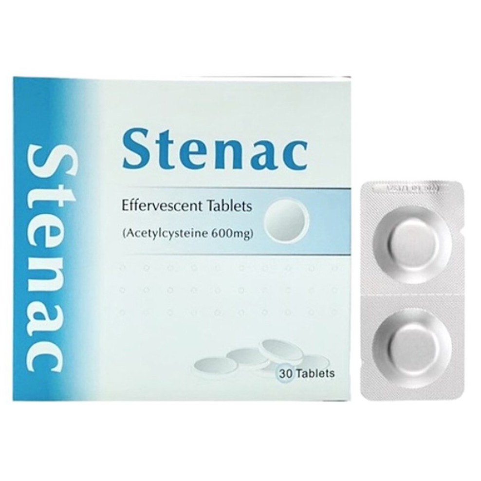 Stenac Effervescent Tablets (Acetylcysteine 600mg) (2's/strip) | Shopee ...