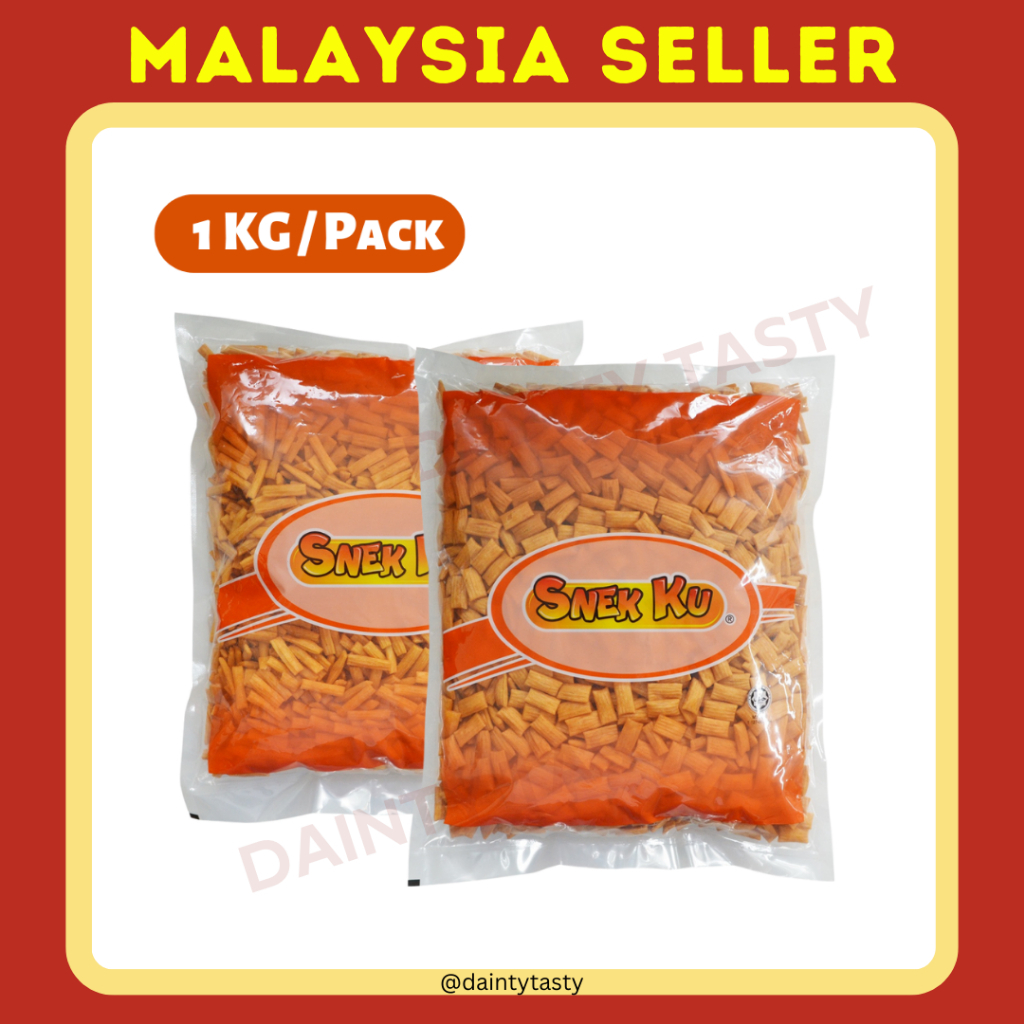 Snek Ku 1KG Crab/Chicken Flavoured Snacks Keropok Snek Ku Perisa Ketam ...