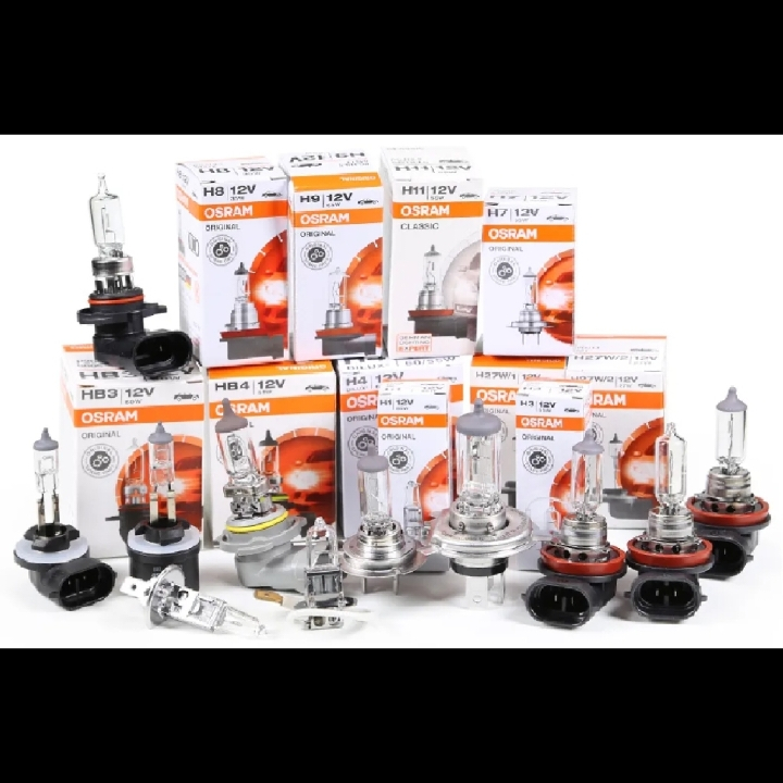 OSRAM HALOGEN BULB / 12V 55W / CAR HEADLIGHT LAMP / H1 H3 H4 H7 H8 H9 ...