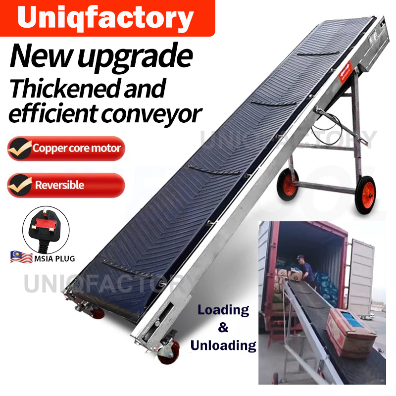Foldable Lifting Conveyor Belt Loading Unloading Lorry Dedak Carton Box ...