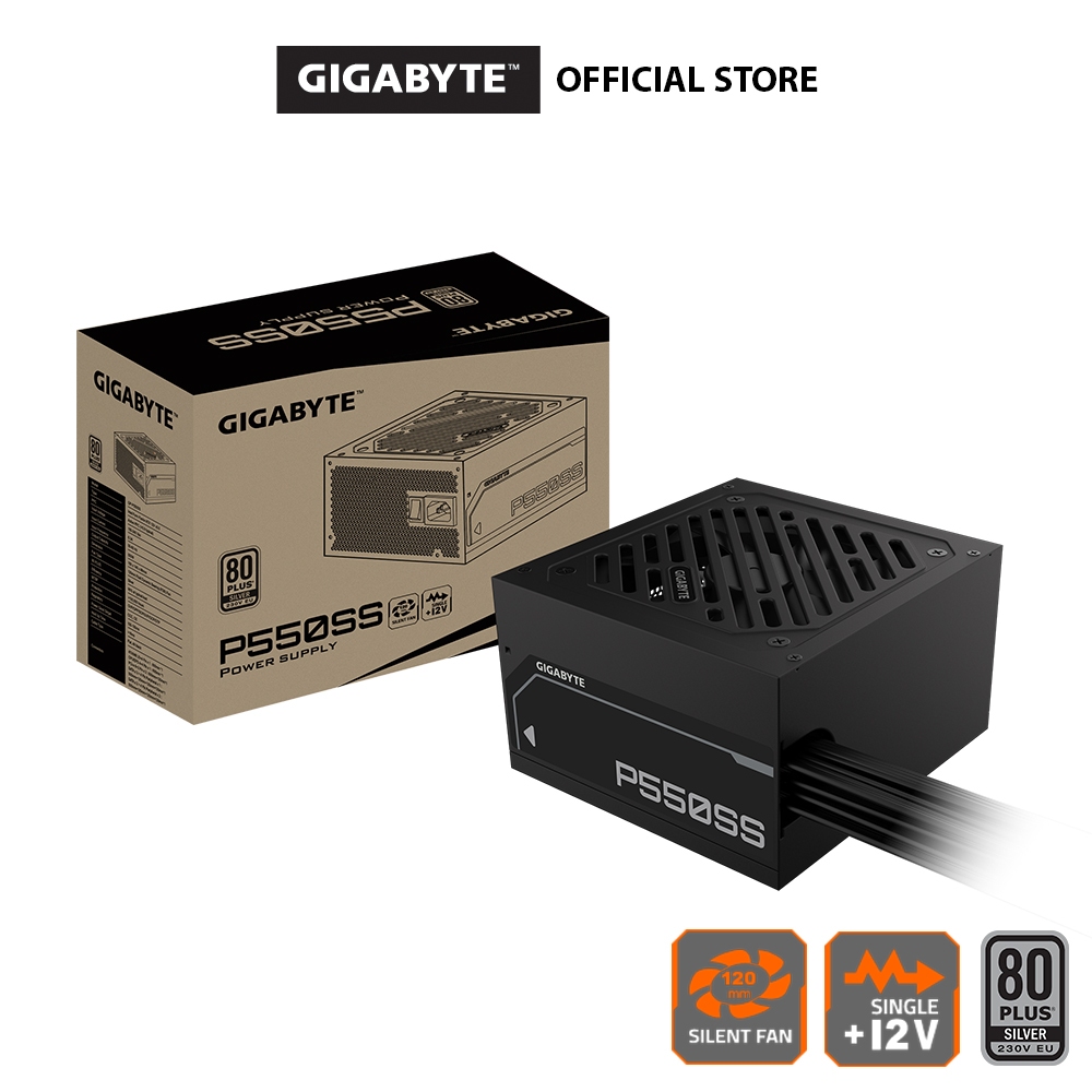 Gigabyte P550SS 80+ Silver Power Supply Unit 80 Plus Silver Certified ...