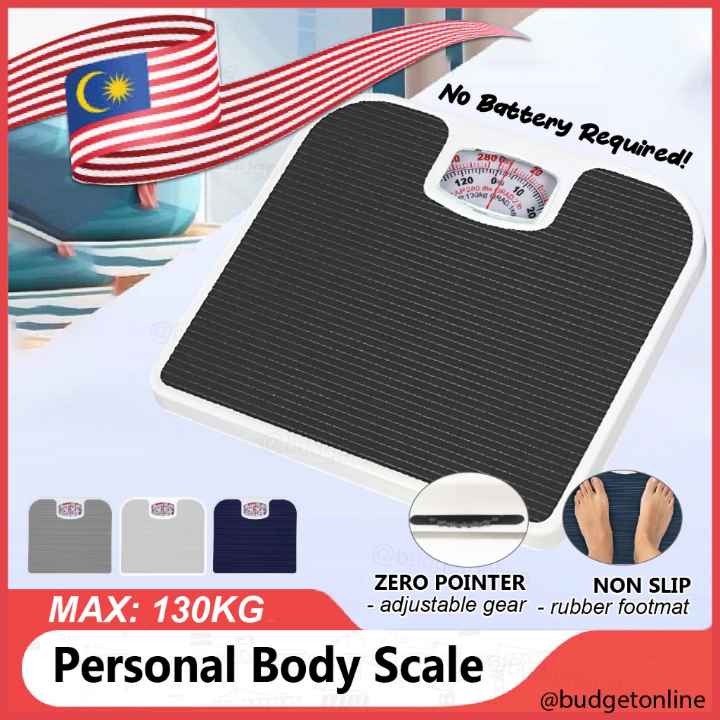MAX 130KG Analog Body Scale Manual Bathroom Weight Scales Accurate ...
