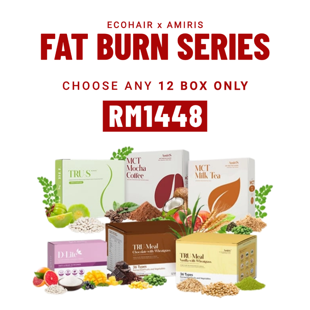 ECOHAIR x AmiriS Fat Burn Series 12 Boxes Package - 15 sachets/box ...