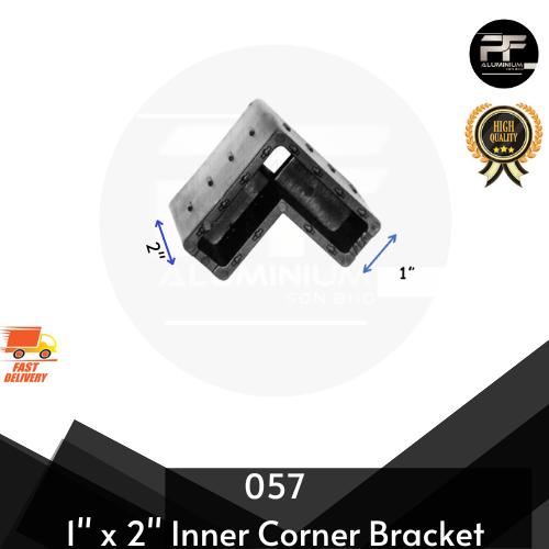PVC BRACKET CODE : 057 1" x 2" Inner Corner Bracket (Bracket PVC Tahan ...