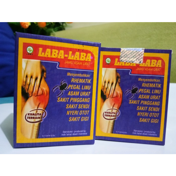 Jamu Herbal Serbuk / Powder Laba - Laba Asam Urat Saraf ( 1 Box @10 ...