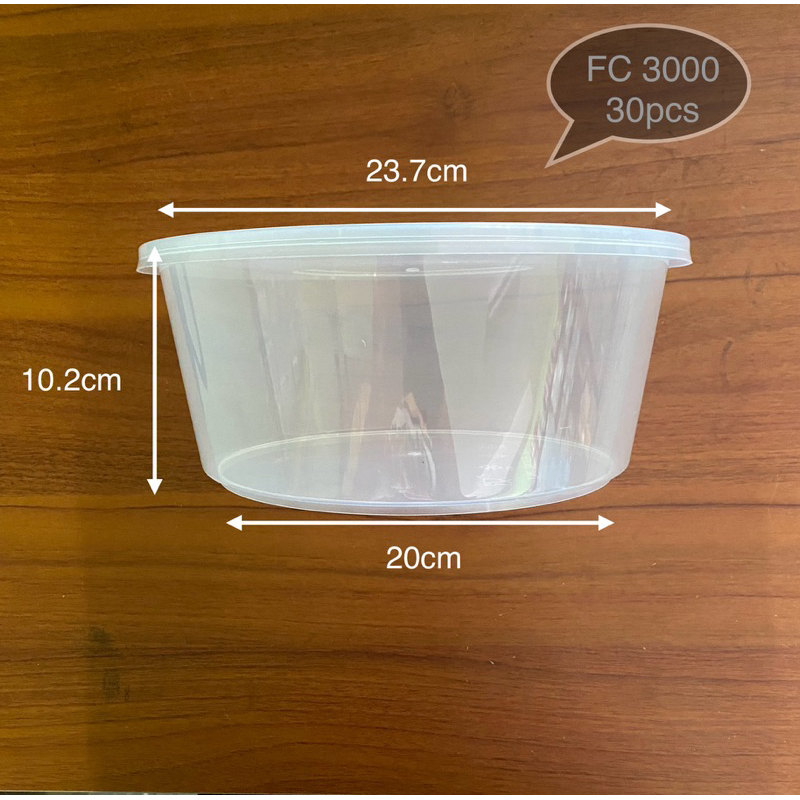 FELTON FC 3000 [30pcs] - ROUND TUPPERWARE - BEKAS BAHULU / TEMPAT ...