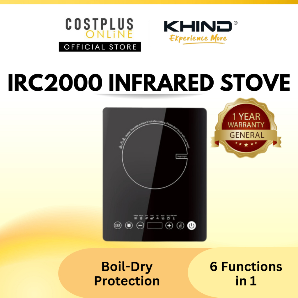 Khind IRC2000 | PCC-2200D Infrared Cooker - Versatile Ceramic Hot Plate ...