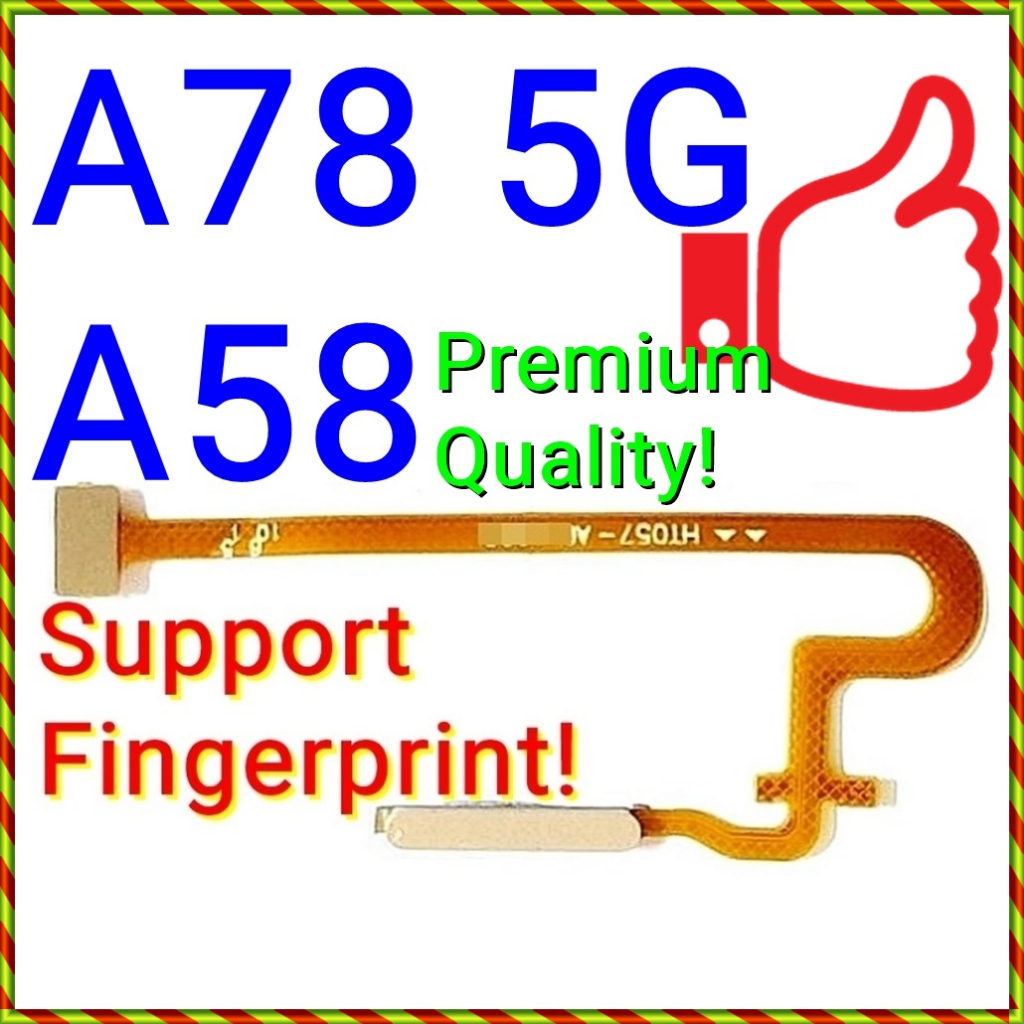 (Support Fingerprint) NEW ORI On /Off Power Button Flex Ribbon Oppo A78 ...