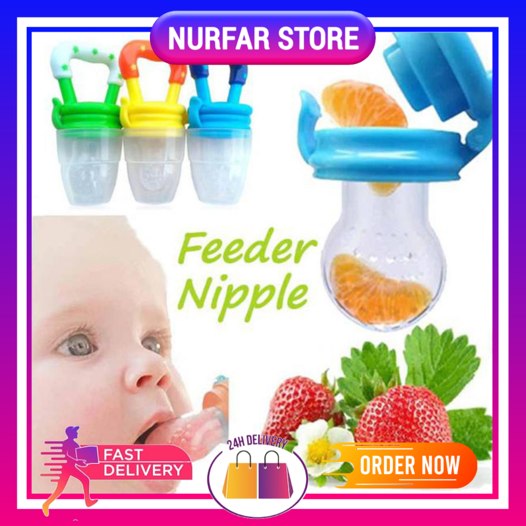 Silicone Baby Pacifier Fruit Vegetables Food Feeder Feeding Baby Feeder ...