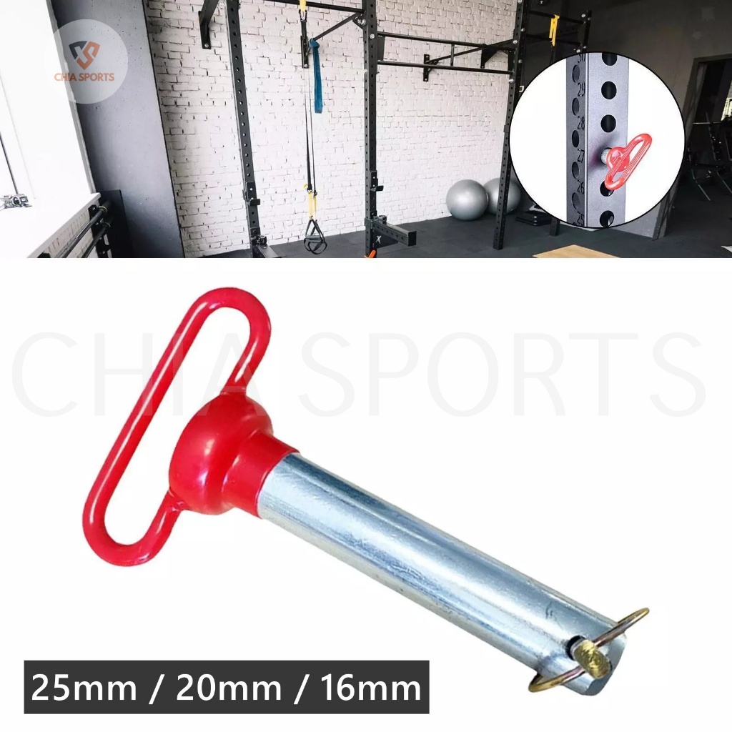 HItch Pin with Linchpin Squat Rack Crossfit Rig Safety Locking Pins ...