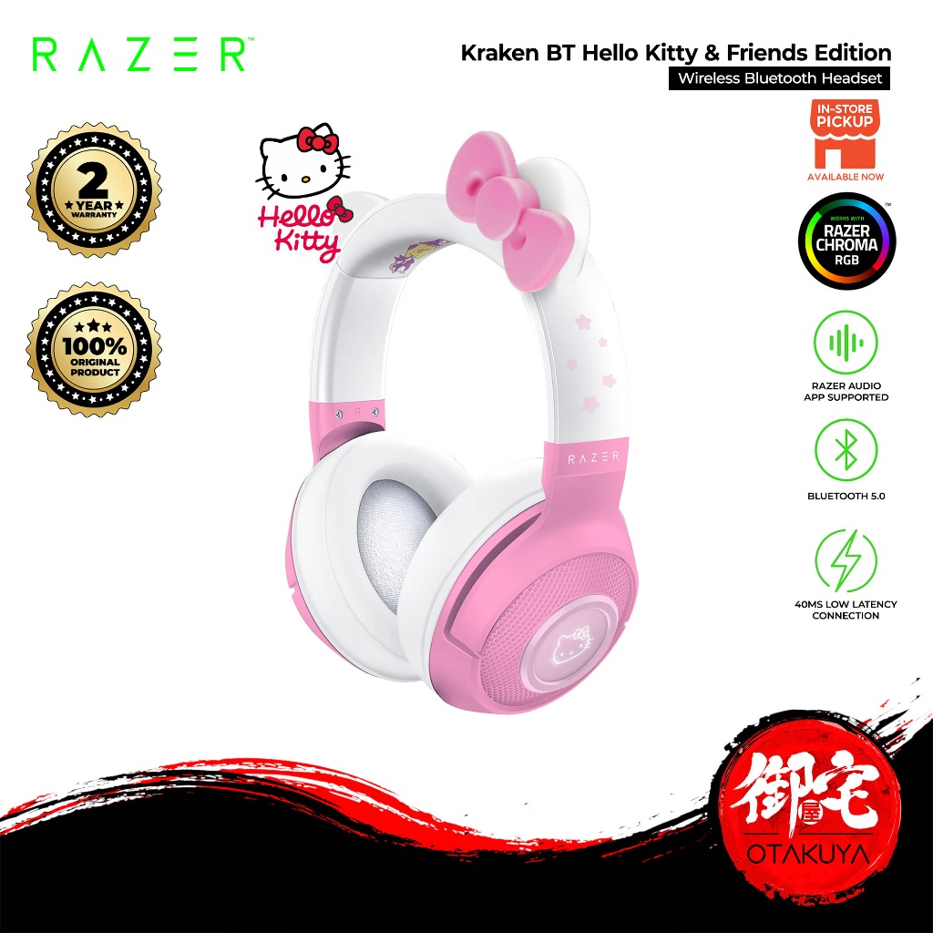RAZER Kraken BT Hello Kitty And Friends Edition Wireless Bluetooth ...