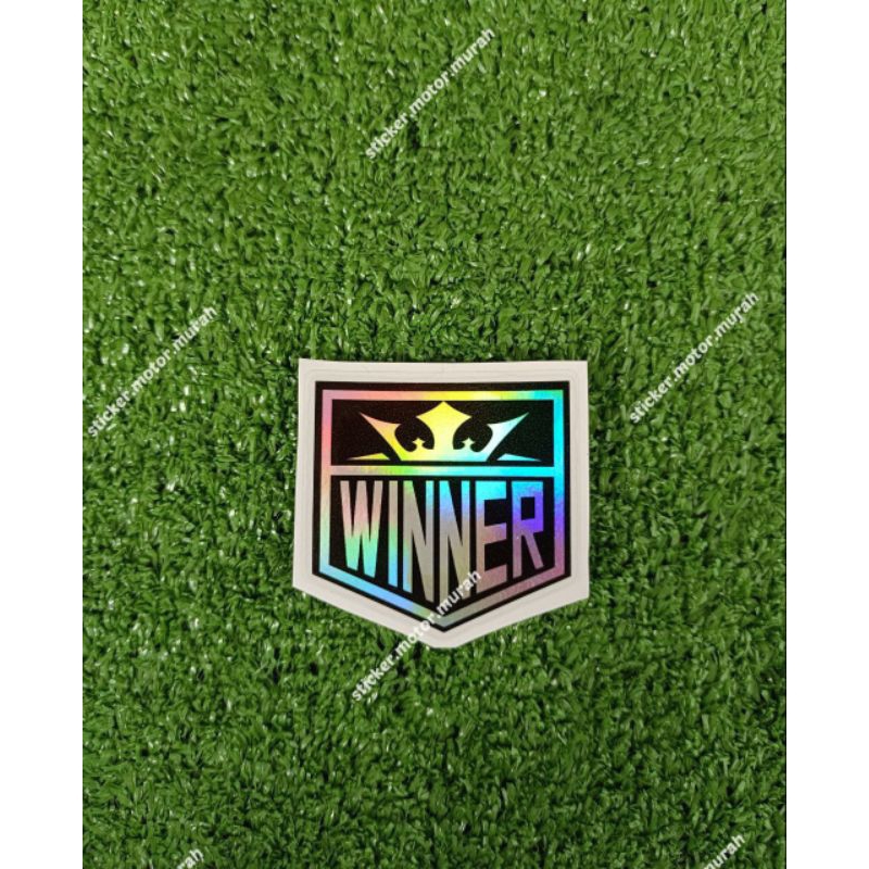 STICKER MINI WINNER RAINBOW CHROME | Shopee Malaysia