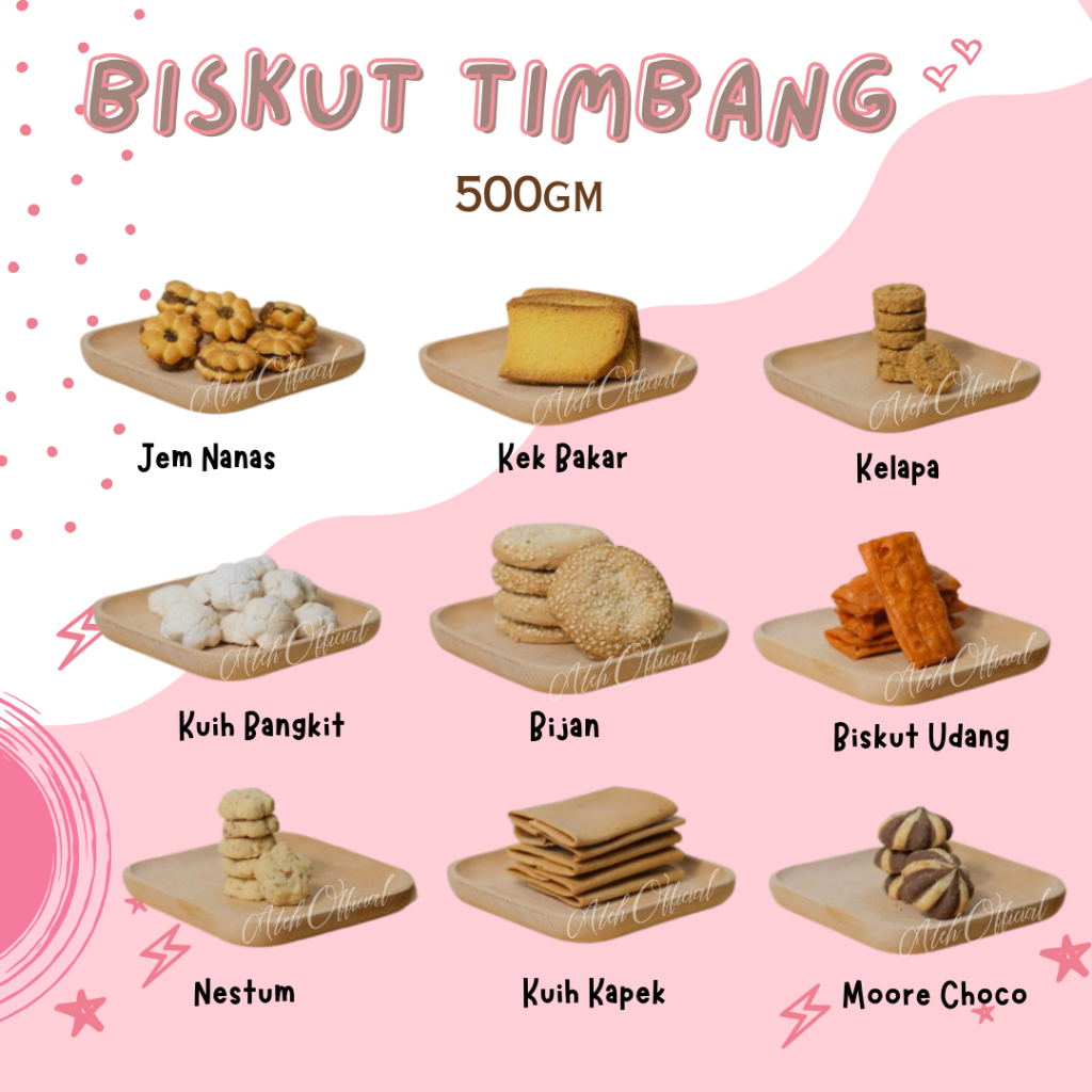 [ 500G ] BISKUT TIMBANG | KUIH BANGKEK | KUIH KAPEK | NENAS | KELAPA ...