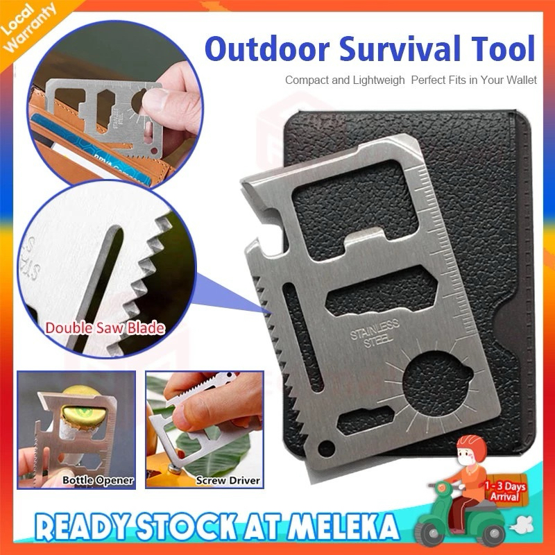 MULTIFUNCTION POCKET SURVIVAL TOOL CAMPING TOOLS BARANG KHEMAH CAMP ...