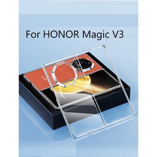 For HONOR Magic V6 V5 V3 V2 Vs Fold 5G Hard PC Acrylic Full Transparent ...