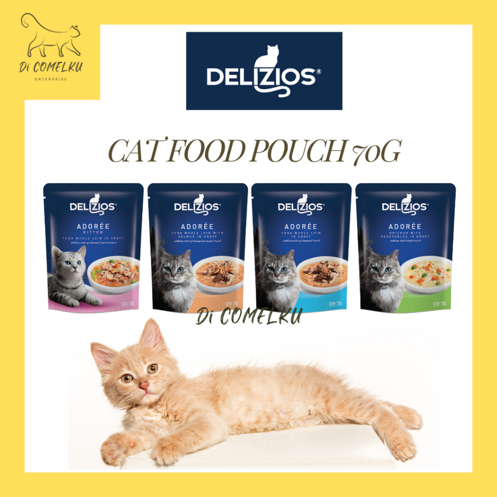 Delizios Adoree Cat Wet Food Pouch 70g / Makanan Basah Kucing Tuna ...