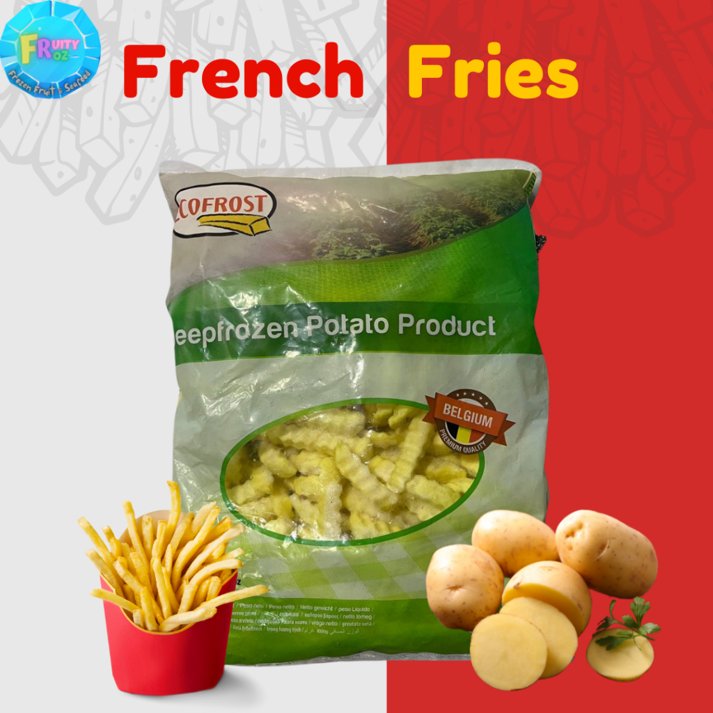 [1kg] Frozen French Fried Potato Fries / Kentang Goreng Sejuk Beku ...