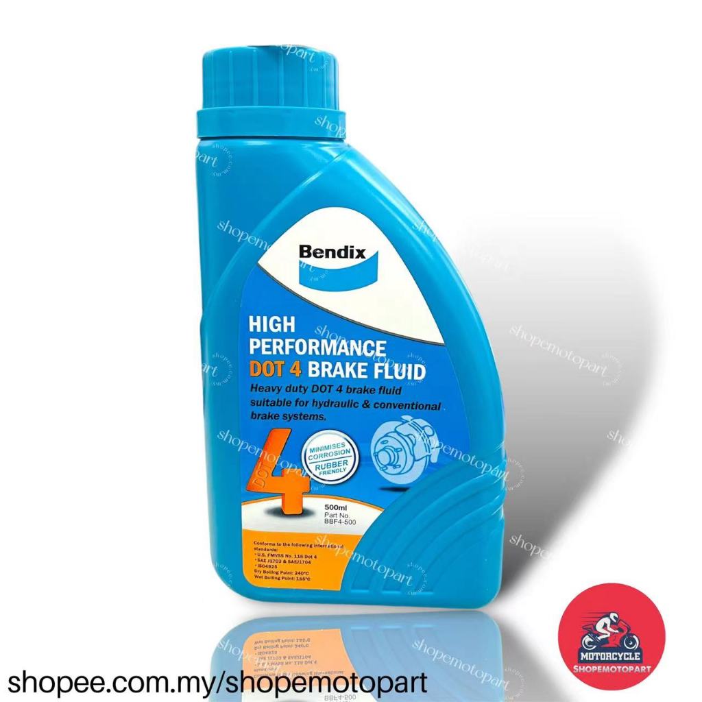 Bendix RACING High Performance DOT 4 Brake Fluid D4 500ML MOTOR Y15ZR Y16ZR Y16 R15 LC135 125ZR ...
