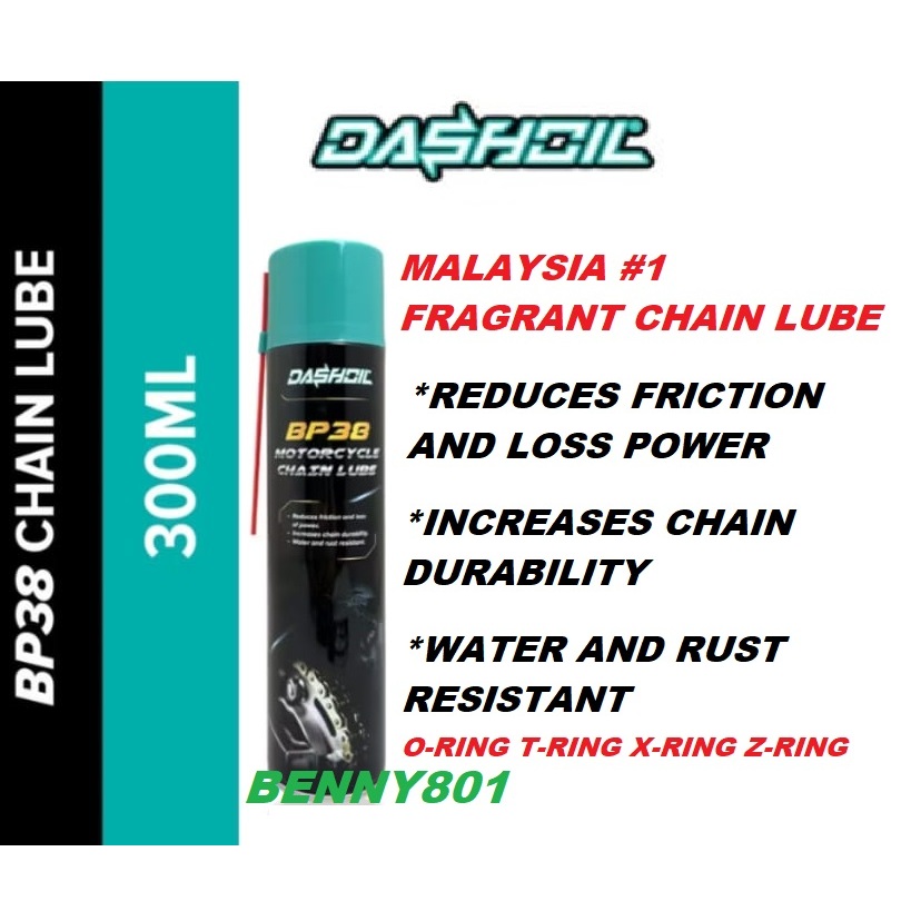 DASHOIL Chain Lube 300ML CHAIN SPRAY TAHAN LAMA MOTORCYCLE SPRAY RANTAI ...