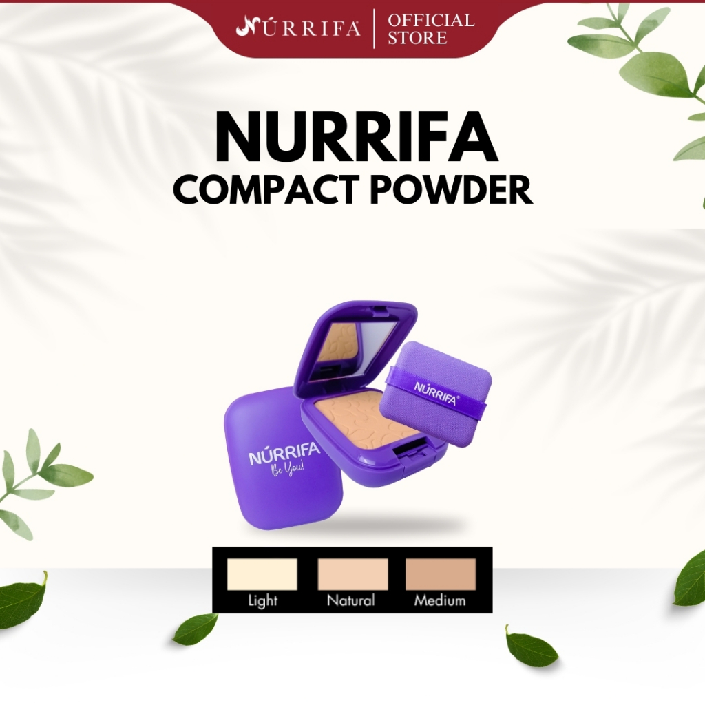 Nurrifa Compact Powder SPF 30 PA+++ (Micro Powder Foundation) | Shopee ...