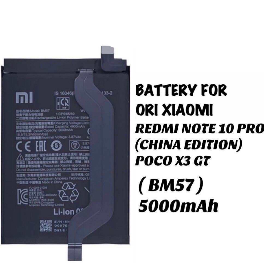 XIAOMI POCO X3 GT 5G 21061110AG BM57 X4GT BM5G 5000mAh Battery BATERI ...