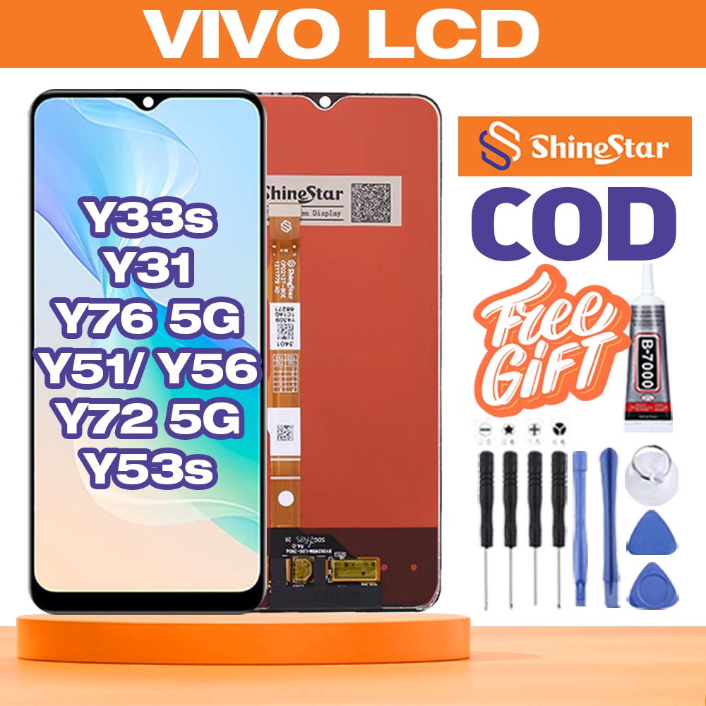 ShineStar LCD Display for VIVO Y31/ Y33s/ Y76 5G/ Y51/ Y56/ Y53s/ Y72 5G Glass Touch Screen ...