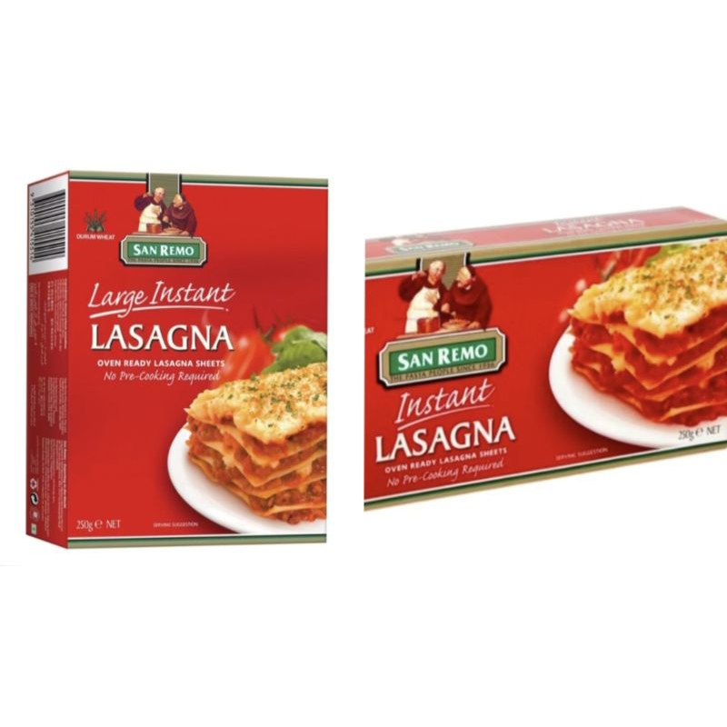 [Halal] San Remo Instant/Large Instant Lasagna 250g | Shopee Malaysia