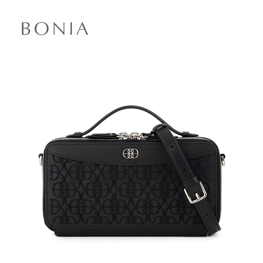 Bonia Black Alessia Small Sling Bag | Beg silang | Shopee Malaysia