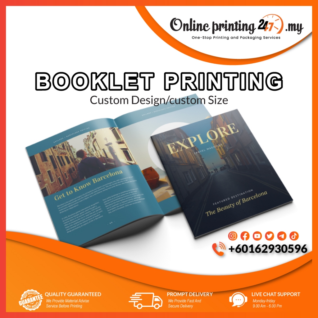 Custom Booklet Printing (Saddle Stitch Booklet) Art Paper, Book A4 ...