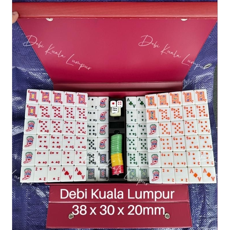 [debimama]Rummy Lami Mahjong 4 Players K1 Size Ready Stock 拉米 拉美 麻将 4人 ...