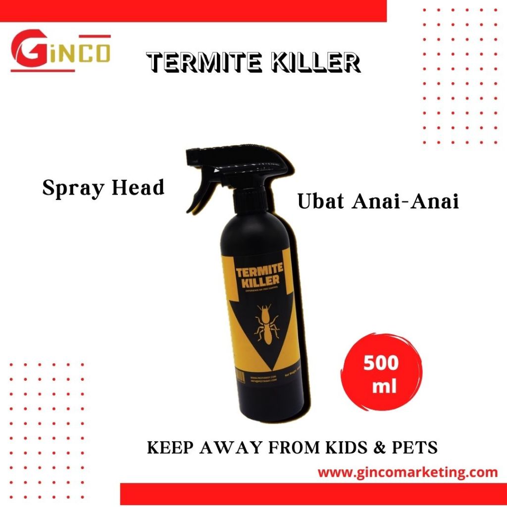 PEST AWAY Termite Killer 500ml Ubat Anai Anai Berkesan Termite Killing Spray Insect Penyembur ...