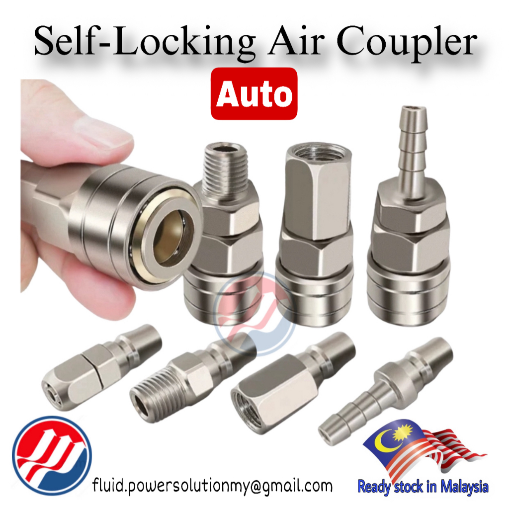 Self Locking Hi Cupla Quick Release Air coupler for air compressor one ...