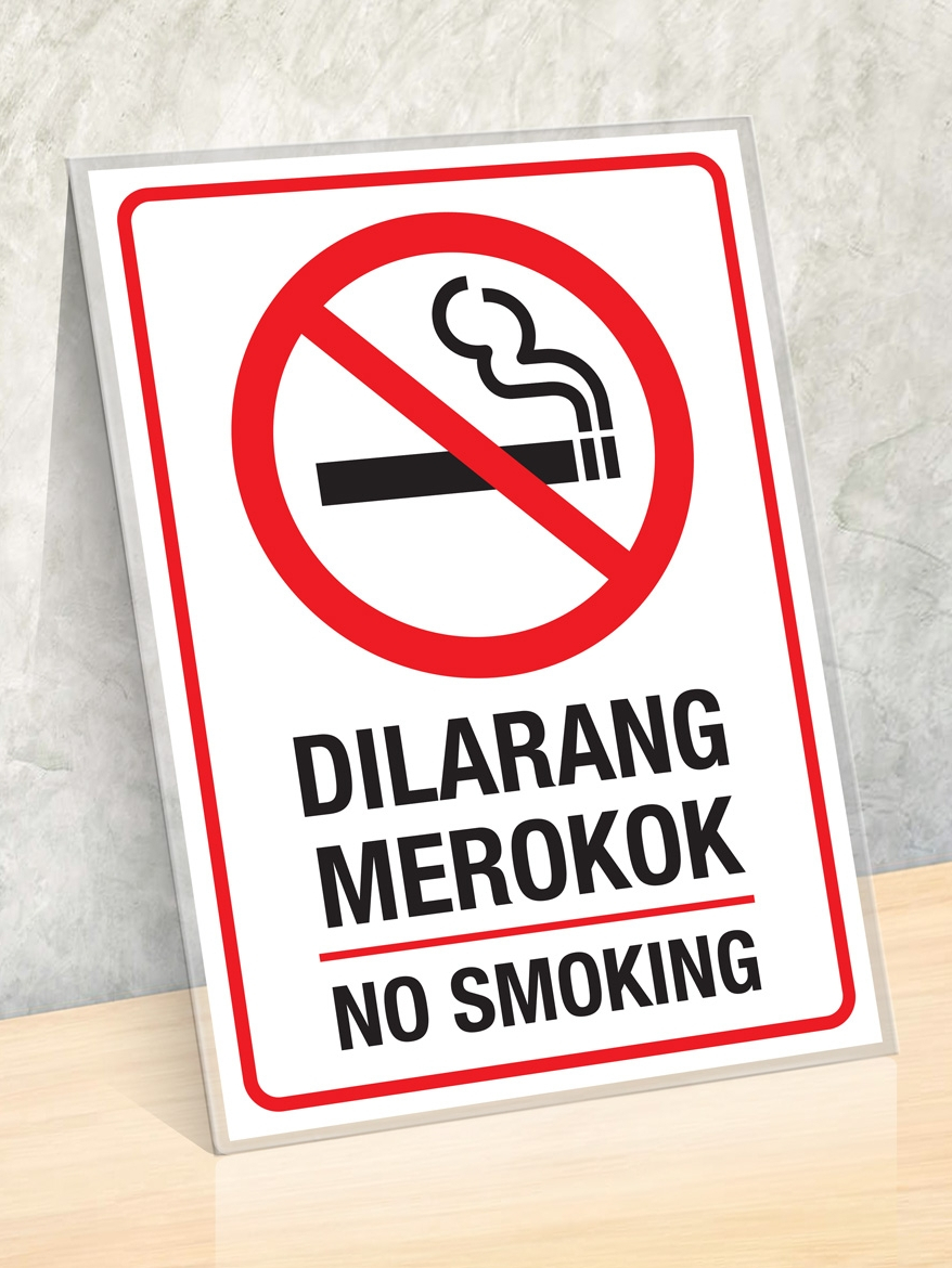 [Laminated Poster]A4 Size Papan Tanda Signage Dilarang Merokok ...